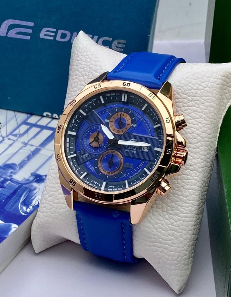 Casio Edifice Chronograph Blue Dial Watch For Men Efr EFR-559 – Stylebrewed